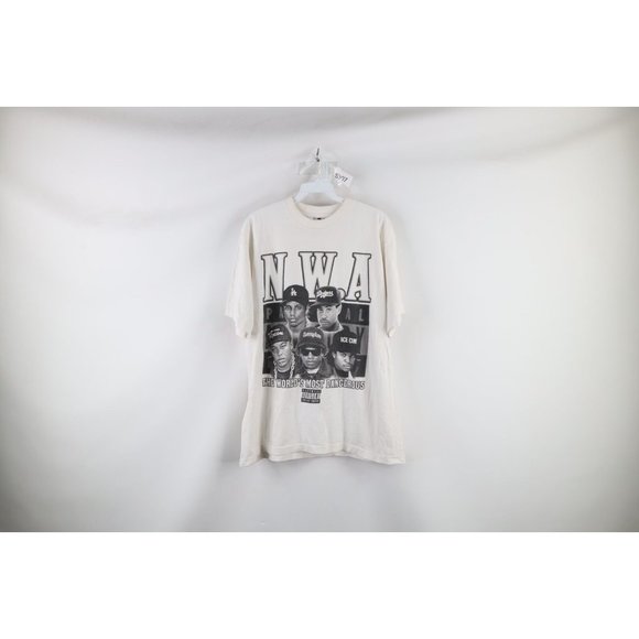 Vintage | Shirts | Vintage Streetwear L Distressed Nwa Hip Hop Short ...